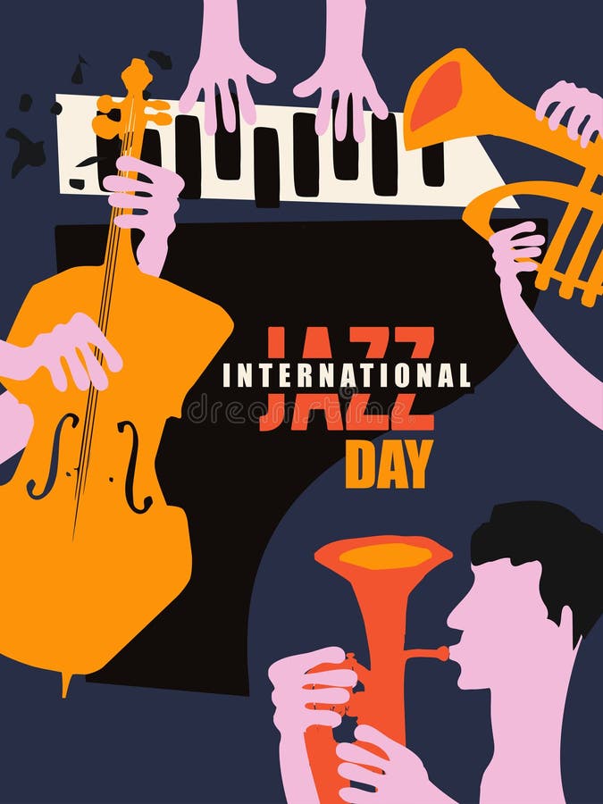 International Jazz Day Event Celebration Poster with Musical ...
