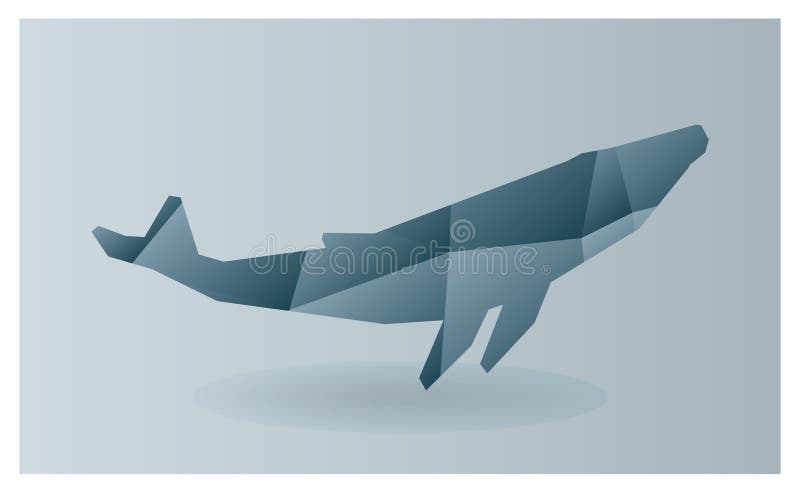 Geometric Whale Clip Art Design, Vector Stock Vector - Illustration of ...