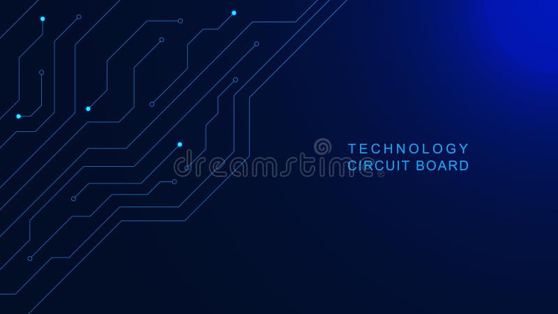 Digital Technology Circuit Board Concept Backdrop. Stock Vector ...