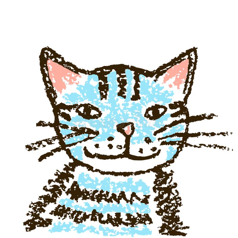 Cat Crayon Stock Illustrations – 1,665 Cat Crayon Stock Illustrations ...