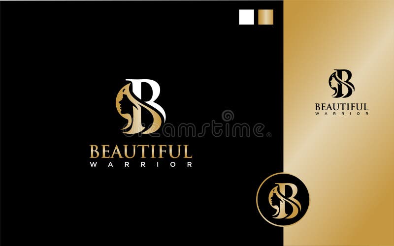 Beautiful Warrior Salon Luxury and Modern Logo Stock Vector ...
