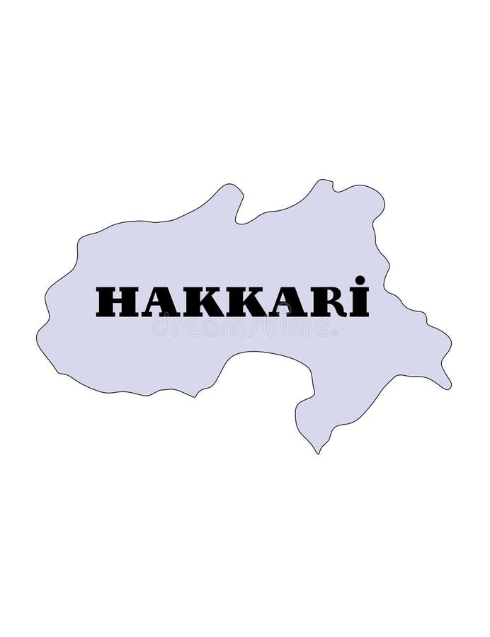 Discover Hakkari Province S Regions with a Clear Vector Map Stock ...