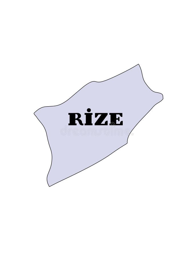 Discover Rize Province S Regions with a Clear Vector Map Stock Vector ...