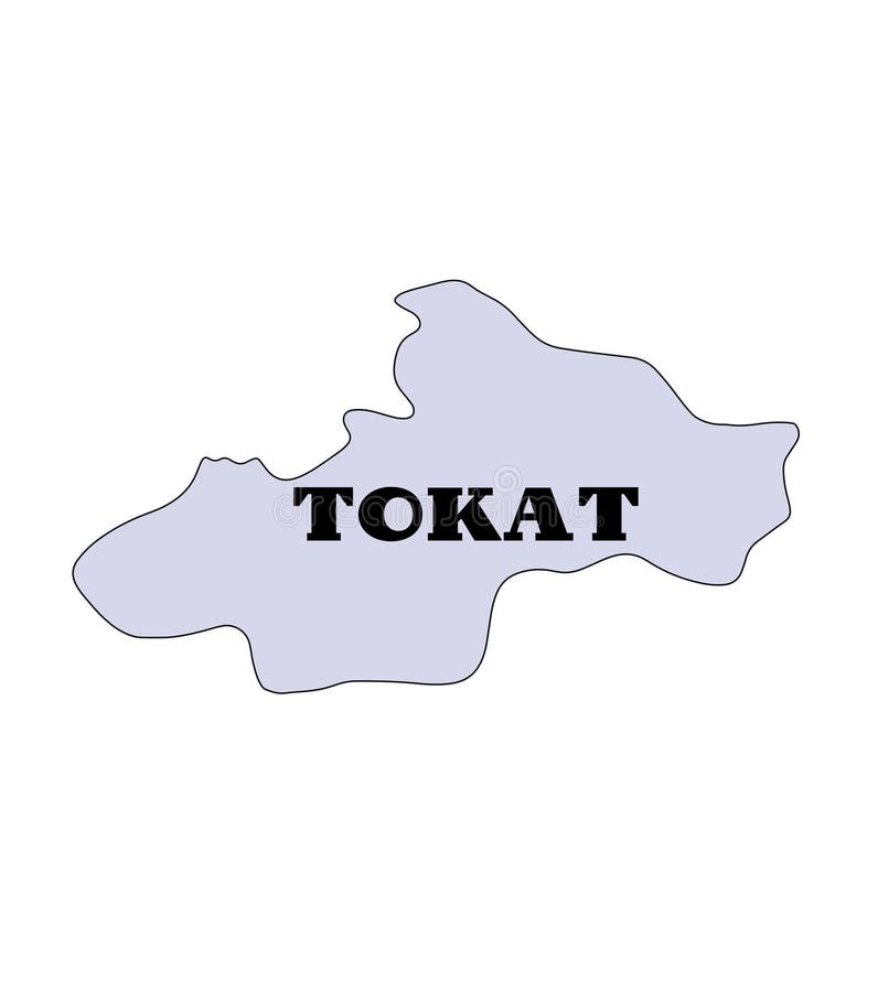 Discover Tokat Province S Regions with a Clear Vector Map Stock Vector ...