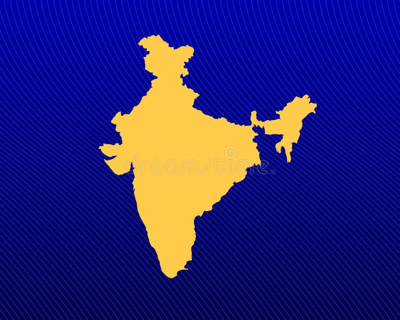 Gradient India map stock vector. Illustration of mahal - 161273983