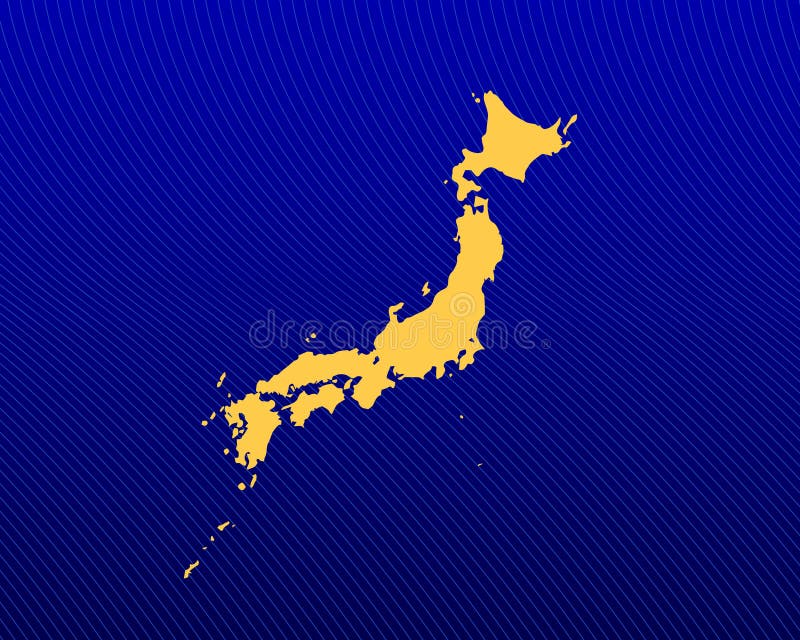 Blue Gradient Background, Yellow Map and Curved Lines Design of the ...