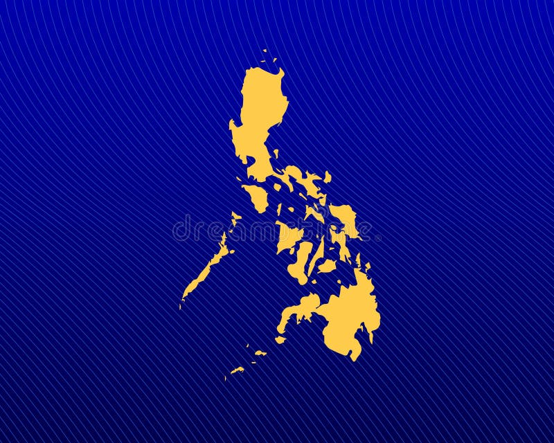 Blue Gradient Background, Yellow Map and Curved Lines Design of the ...