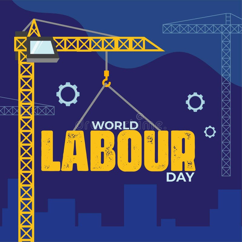 World Labor Day on 1 May. Construction View. Vector Illustration Design ...