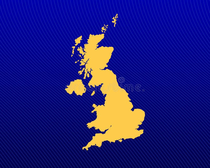 Blue Gradient Background, Yellow Map and Curved Lines Design of the ...