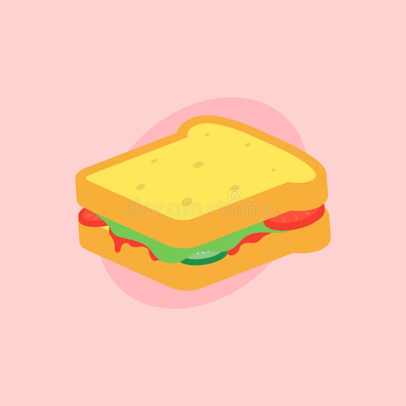 Sandwich Vector Icon. Delicious Looking Fast Food Stock Illustration ...