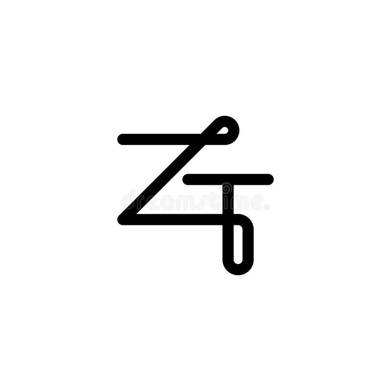 ZT Logo, ZT Monogram, Initial ZT Logo, Letter ZT Logo, Letter ZT Icon ...