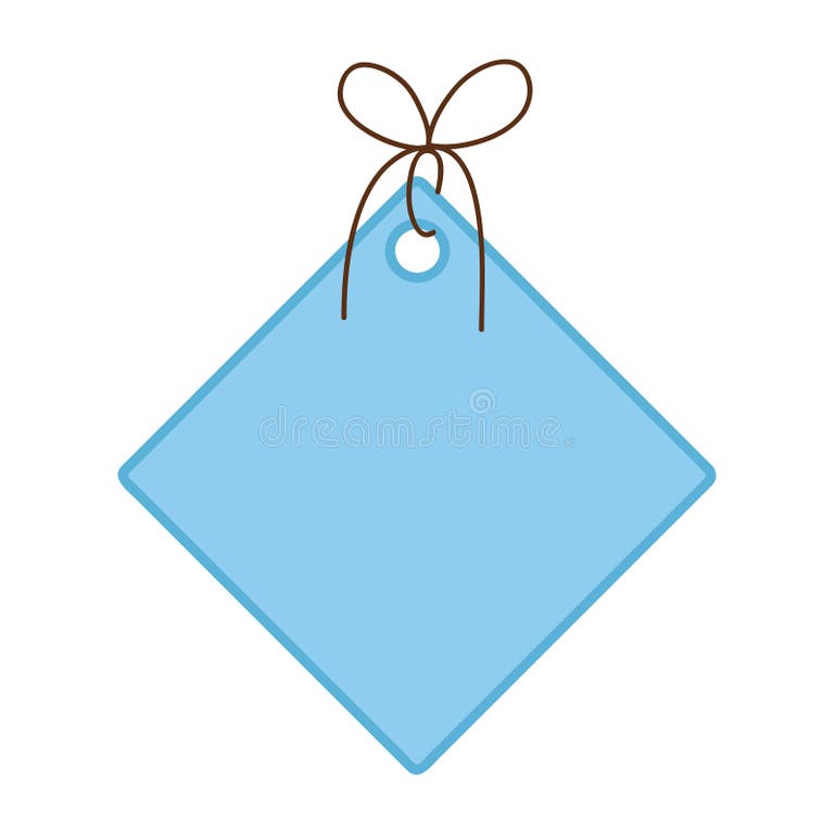 Blank Gift Box Tags or Sale Shopping Labels with Rope Stock Vector ...