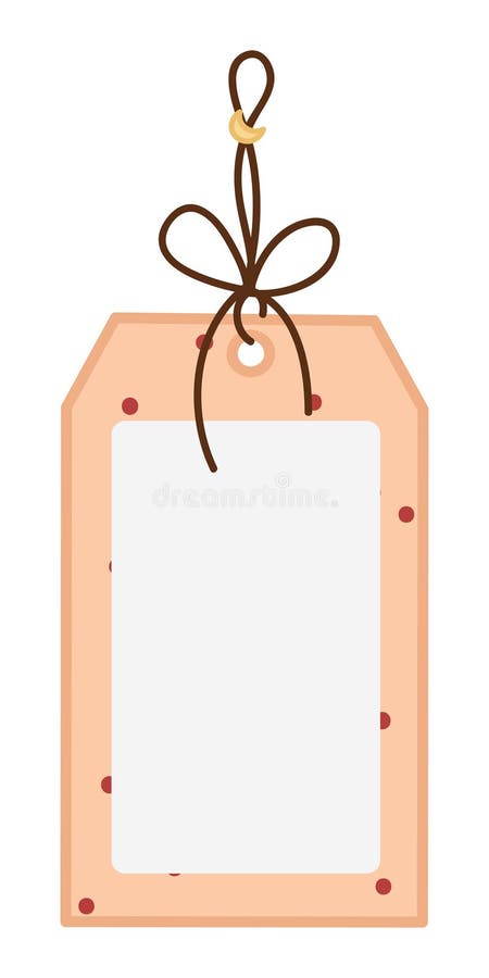 Blank Gift Box Tags or Sale Shopping Labels with Rope Stock Vector ...