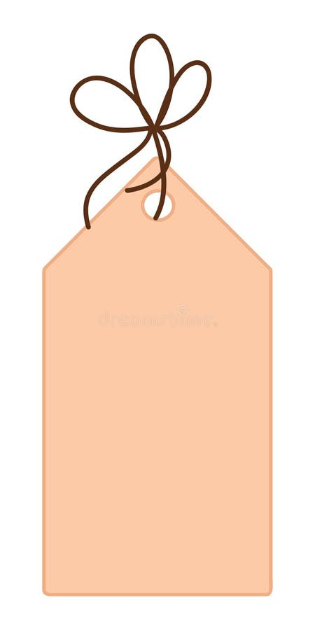 Blank Gift Box Tags or Sale Shopping Labels with Rope Stock Vector ...