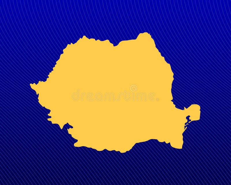 Blue Gradient Background, Yellow Map and Curved Lines Design of the ...