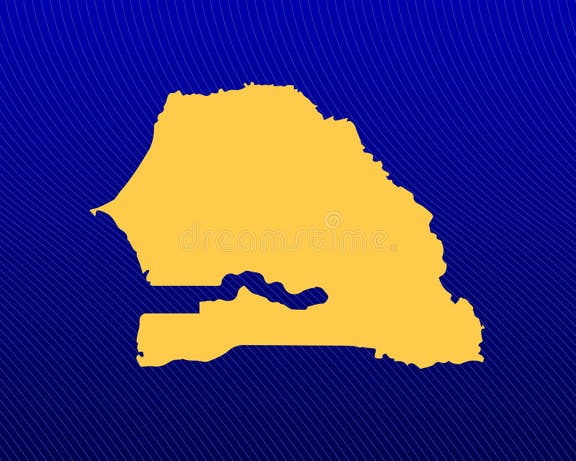 Blue Gradient Background, Yellow Map and Curved Lines Design of the ...