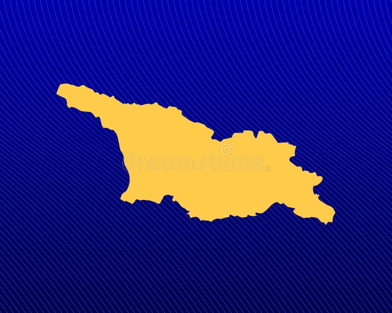 Blue Gradient Background, Yellow Map and Curved Lines Design of the ...