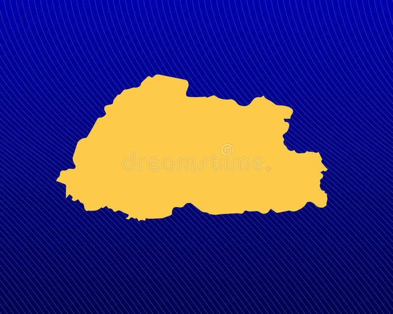 Blue Gradient Background, Yellow Map and Curved Lines Design of the ...