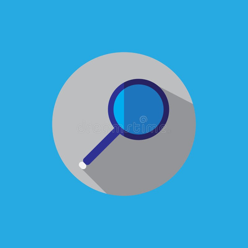 Magnifying Glass Icon Vector School Icon Stock Illustration ...