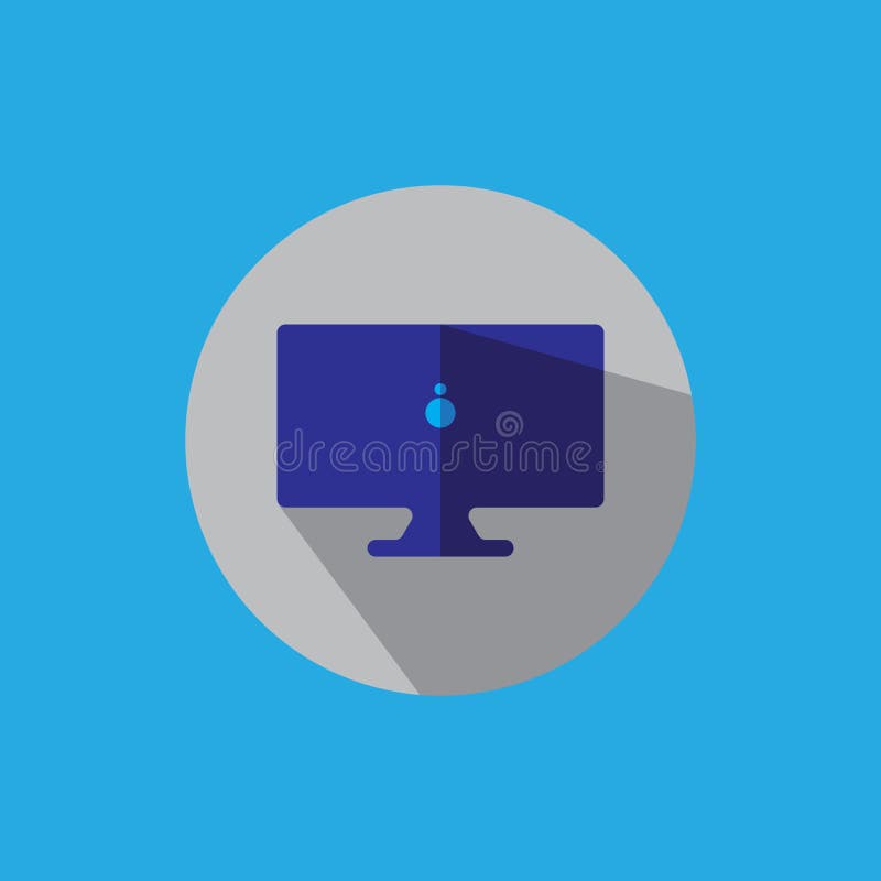 Monitor Icon School Icon stock illustration. Illustration of create ...
