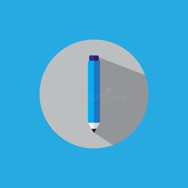 Pencil Icon School Icon stock illustration. Illustration of designer ...