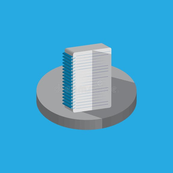 Icon 2D Paper School Icon stock illustration. Illustration of accurat ...