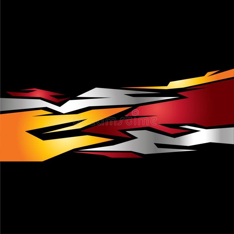 Vector Racing Car Wrap Sticker Background Design. Modern Vinyl Car ...