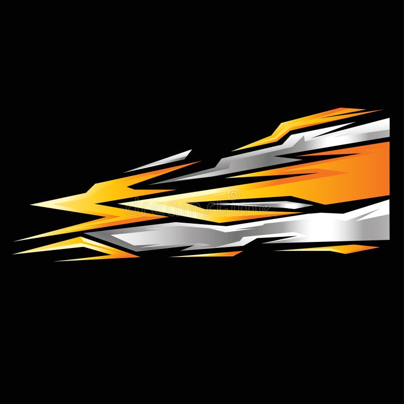 Car Body Wrap Sticker Design Vector. Car Brand Stickers Stock Vector ...