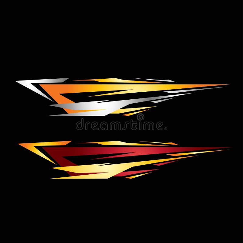 Car Wrap Graphic Racing Abstract Background for Wrap and Vinyl Sticker ...