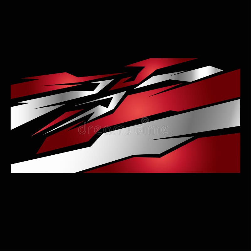Vector Racing Car Wrap Sticker Background Design. Modern Vinyl Car ...