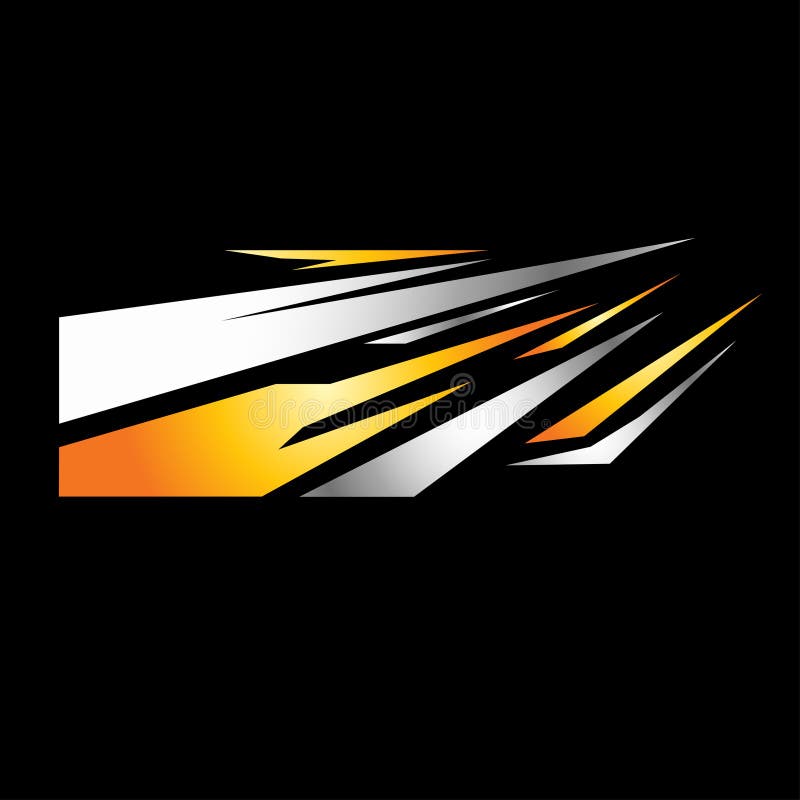 Racing Car Sticker Wrap Design. Graphic Abstract Livery Design for ...