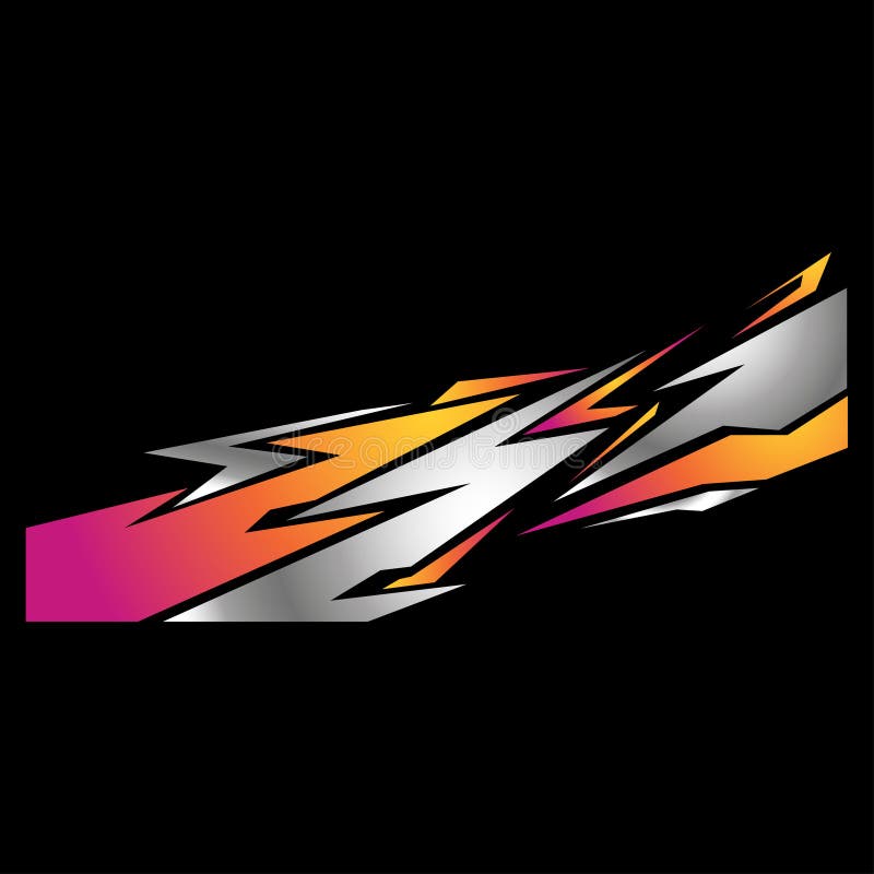 Vector Racing Car Wrap Sticker Background Design. Modern Vinyl Car ...