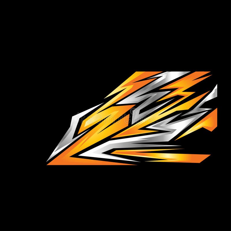 Vector Racing Car Wrap Sticker Background Design. Modern Vinyl Car ...