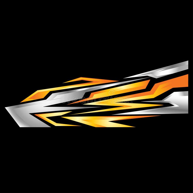 Vector Racing Car Wrap Sticker Background Design. Modern Vinyl Car ...