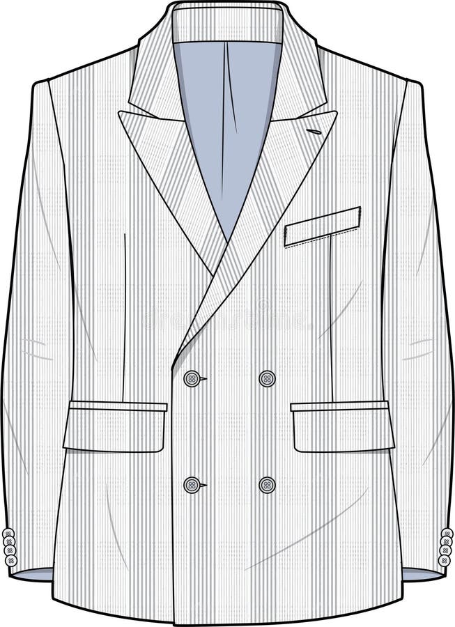 Unisex Corporate Wear Blazer Stock Vector - Illustration of cartoon ...