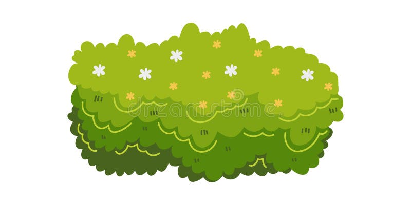 Bushes Cartoon Illustration Stock Vector - Illustration of foliage ...