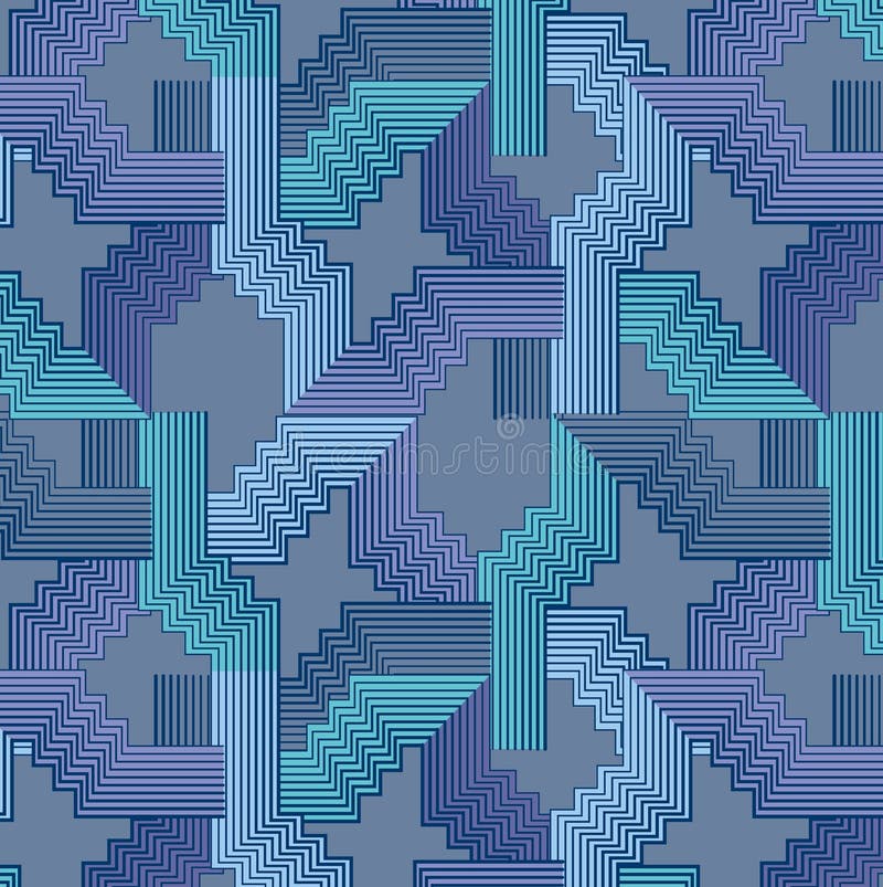 Vector Seamless Pattern. Modern Stylish Texture. Geometric Striped ...