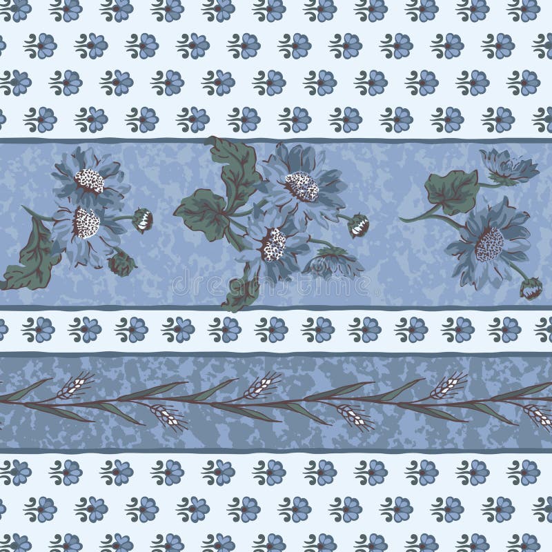 Paisley Stripe Seamless Pattern. Floral Wallpaper. Wrapping Paper ...