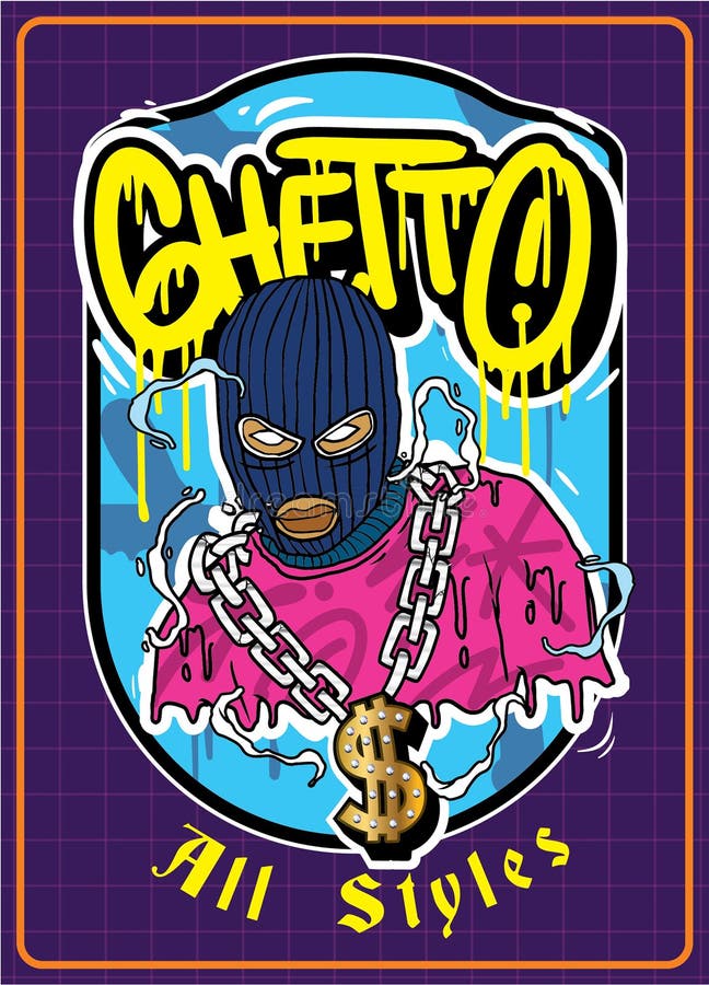 Streetwear Design in Graffiti Style Vector Art. Urban Street Art Theme ...