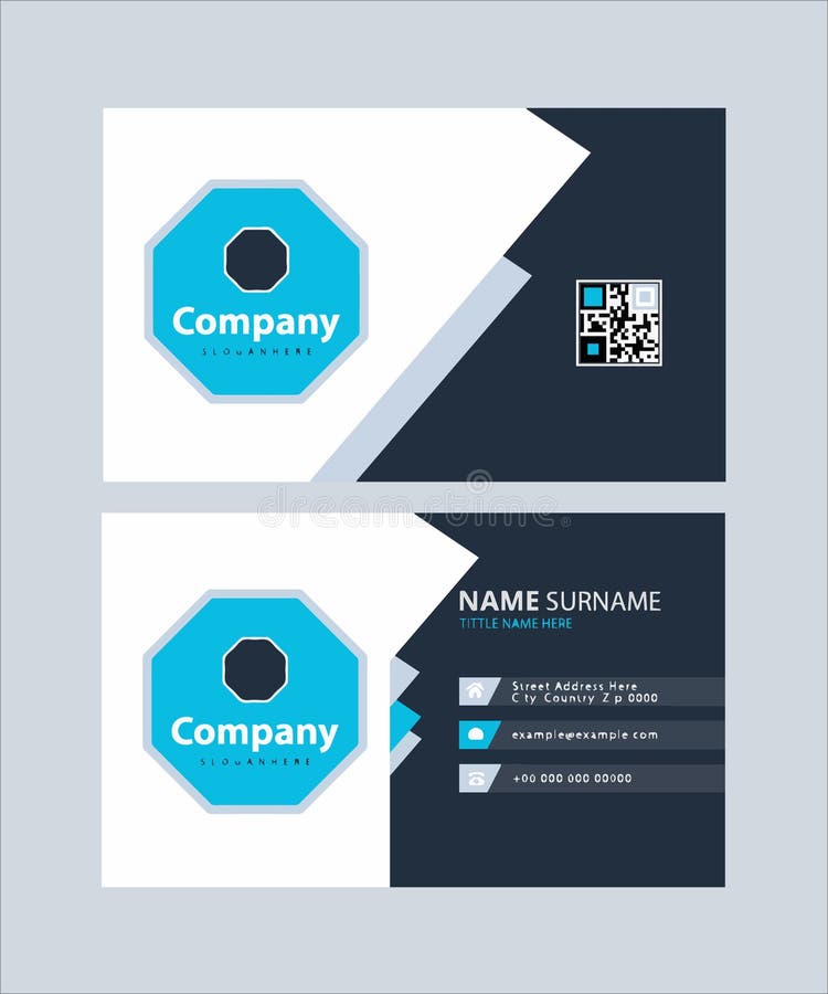 Modern Creative Business Card and Name Card, Horizontal Simple Clean ...