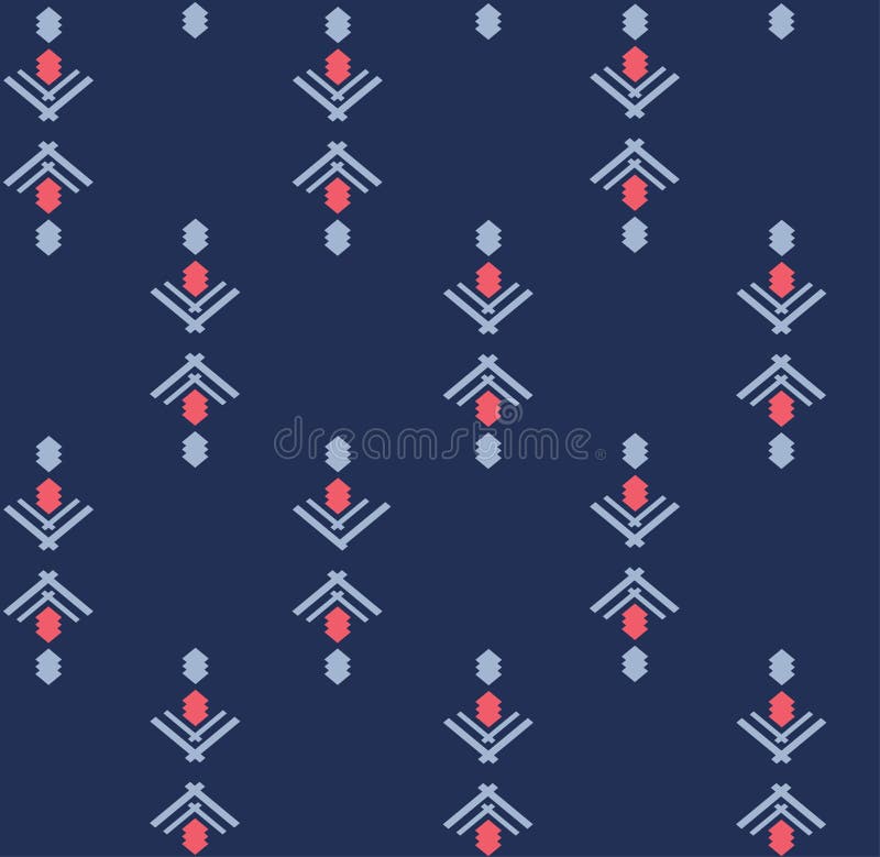 Beautiful Elegant Seamless Pattern in Navy Background Stock Vector ...