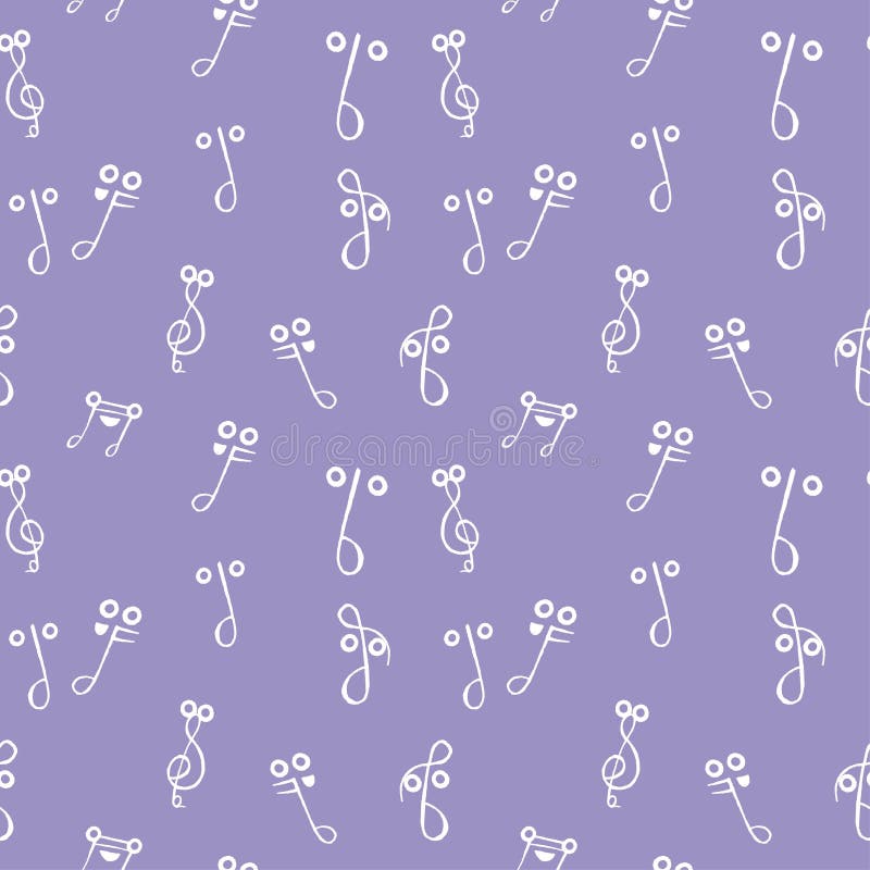 MUSIC BEATS NODES and NOTES SEAMLESS PRINT PATTERN Stock Vector ...
