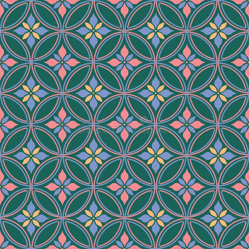 Floral Seamless Pattern Vector Stock Vector - Illustration of leaf ...