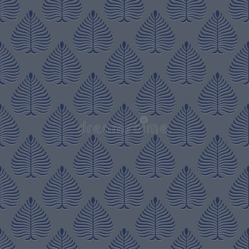 Floral Leaf All Over Print Seamless Pattern Vector Stock Vector ...