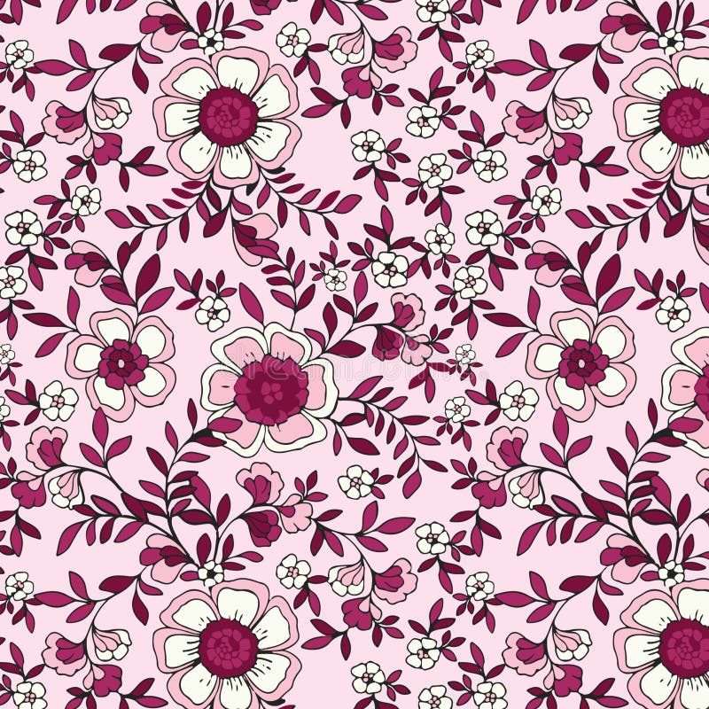 Elegant Floral Pattern in Small Flowers. Freedom Style. Floral Seamless ...