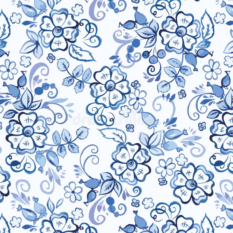 Vector Floral Texture Pattern.Seamless Pattern Can Be Used for ...