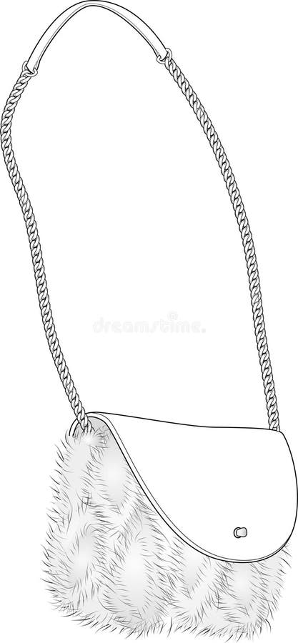 Girls and Women Accessories Shoulder Bags and Hand Bags Stock Vector ...