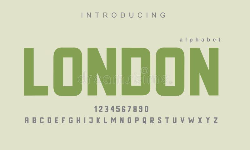 London Font. Elegant Alphabet Letters Font and Number Stock Vector ...