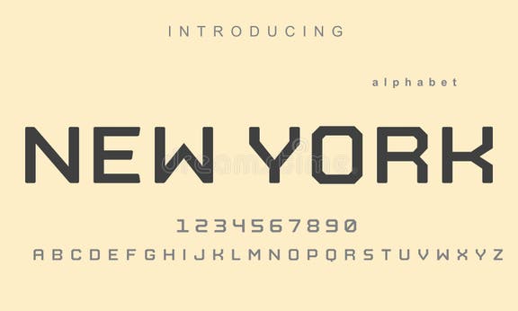 New York Font. Elegant Alphabet Letters Font and Number Stock Vector ...