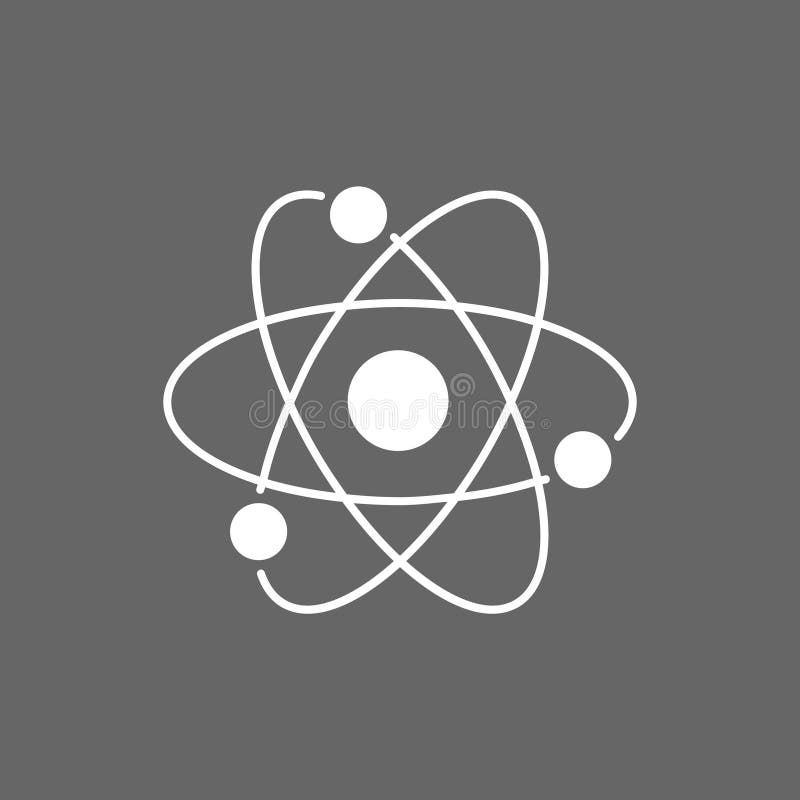 Atom Line Icon, Outline Vector Sign, Linear Style Pictogram Isolated on ...